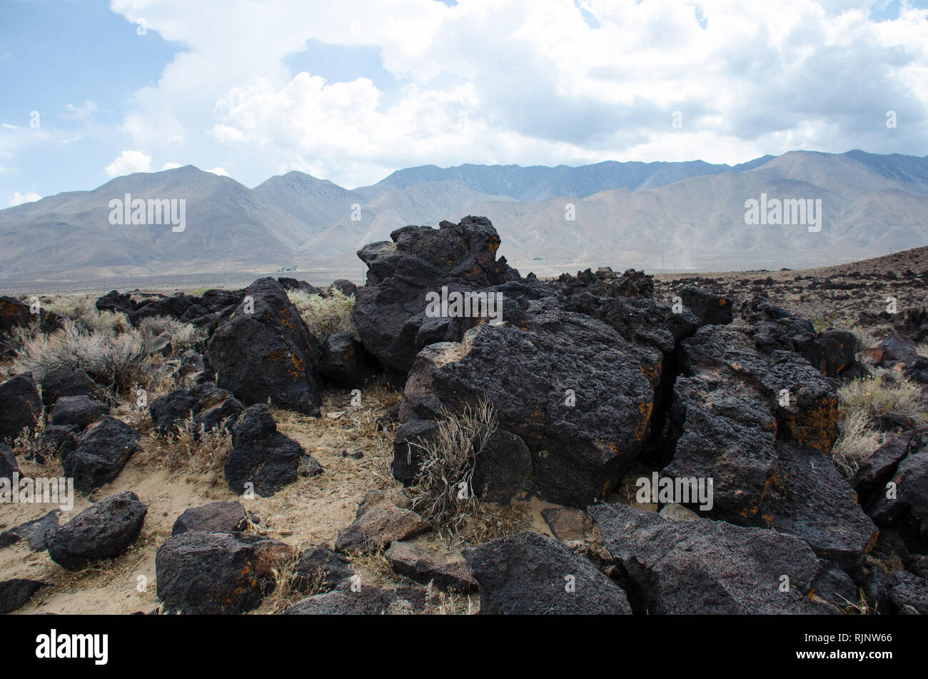 Fossil Falls formed years ago when the Owens River carved through the ...