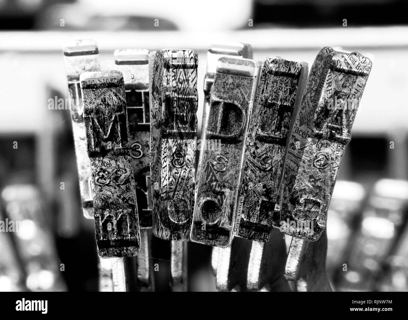 Classic printed media Black and White Stock Photos & Images - Alamy