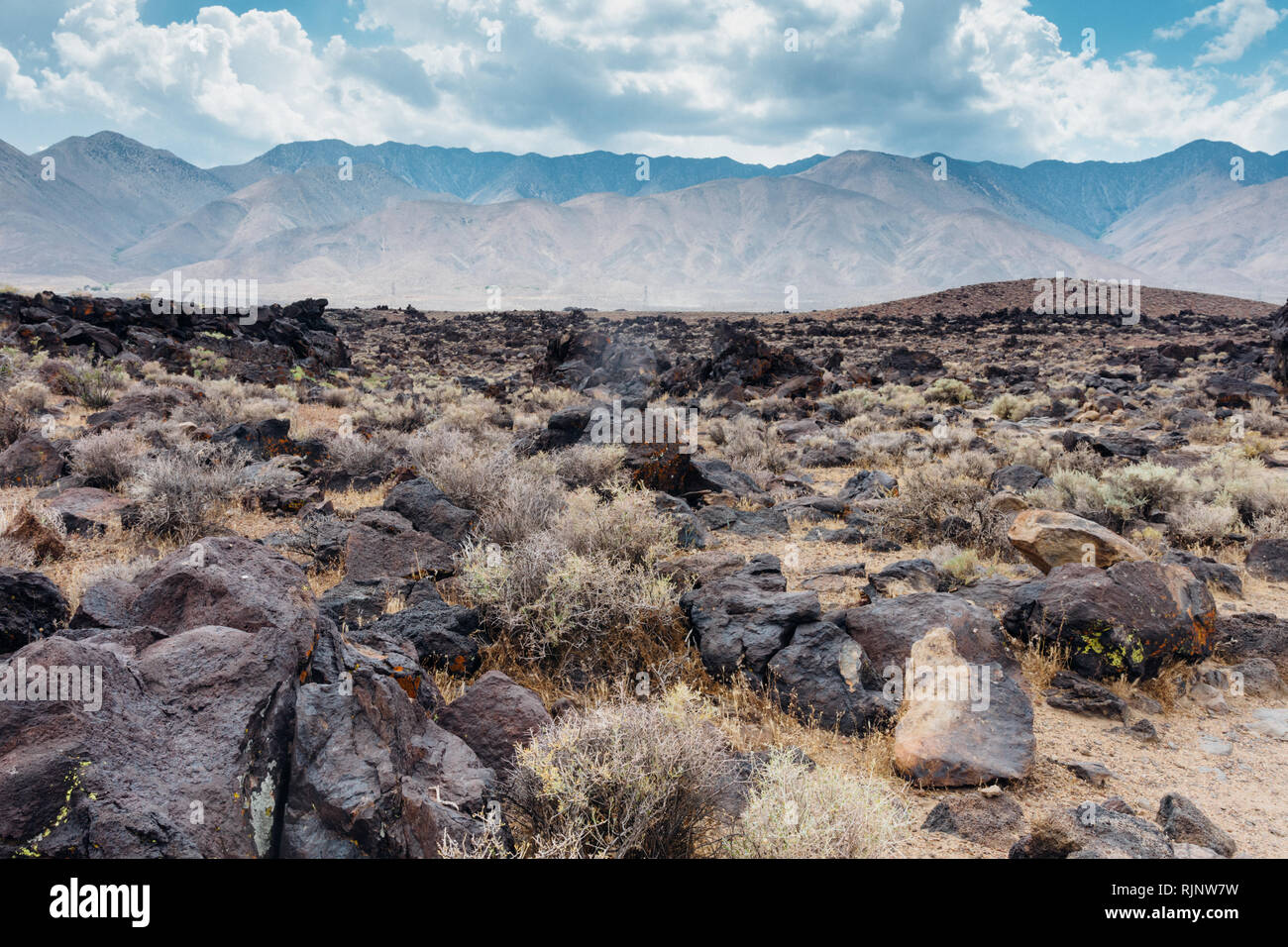 Fossil Falls formed years ago when the Owens River carved through the ...