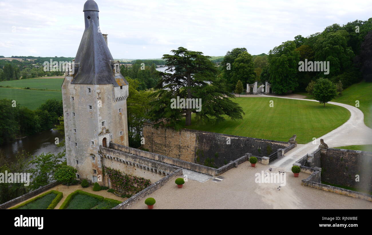 Chateau de Touffou. Bonnes, France Stock Photo - Alamy