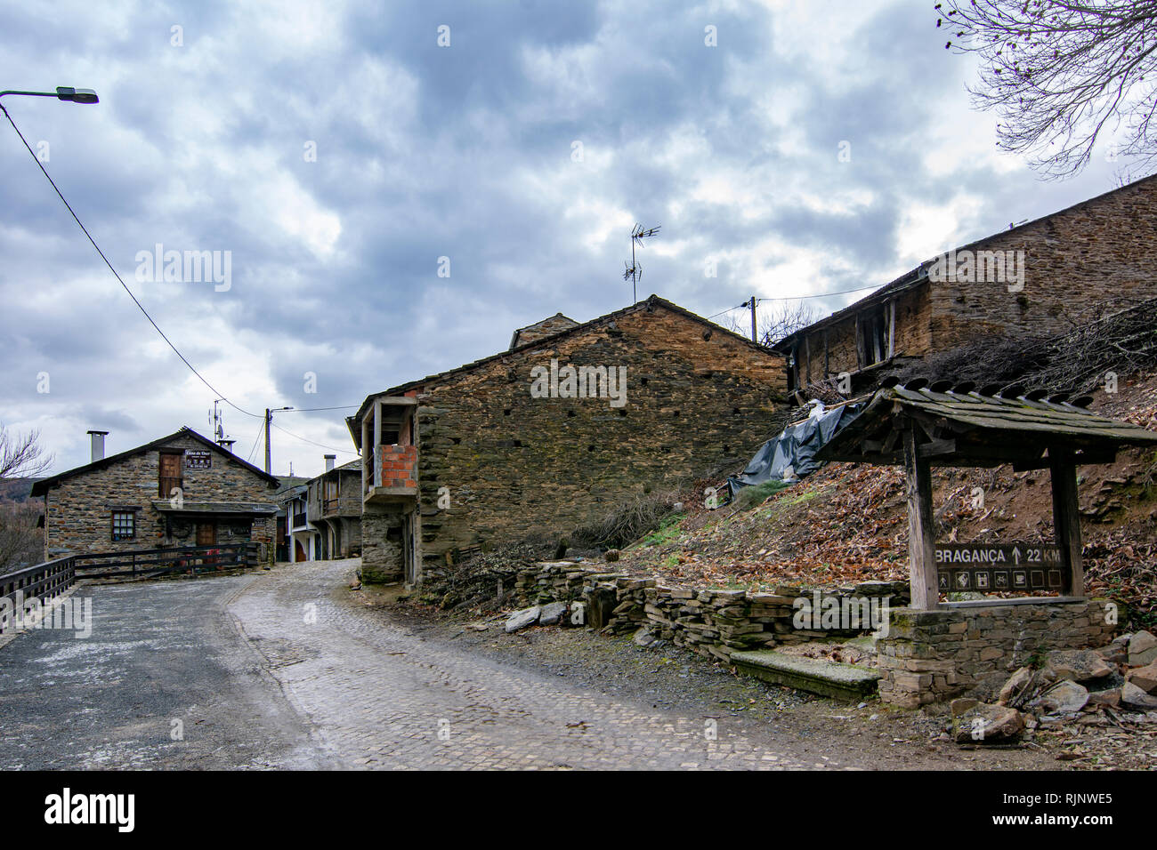 Rio de Onor, Portugal; January 2017 : Rio de Onor is a village in ...