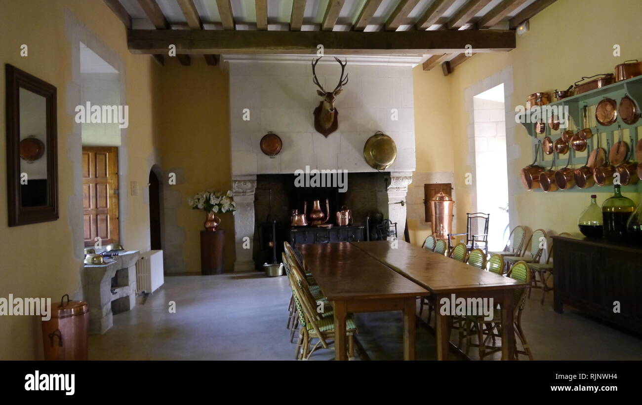 Chateau de Touffou. Bonnes, France Stock Photo - Alamy