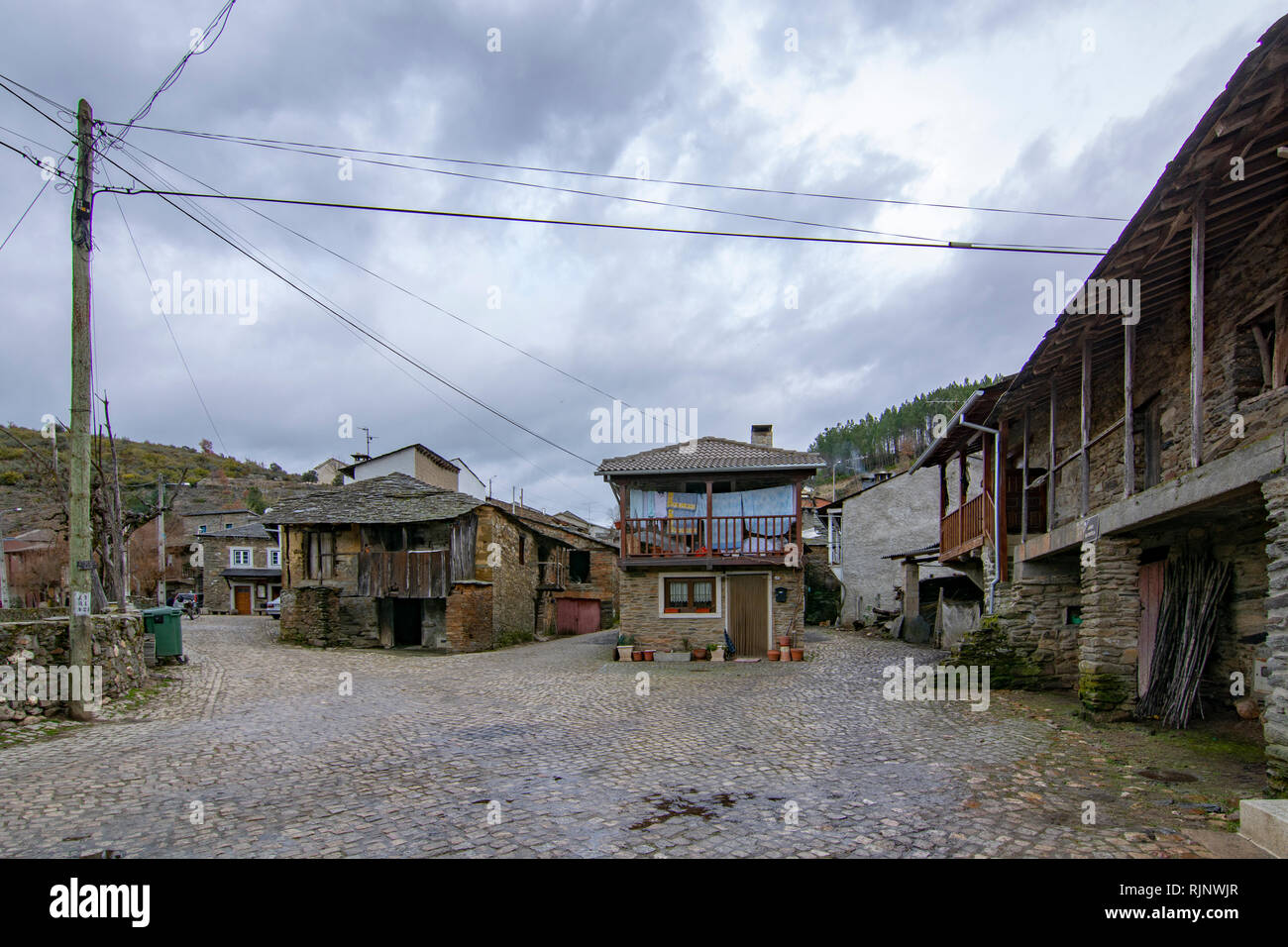 Rio de Onor, Portugal; January2017 : Rio de Onor is a village in ...
