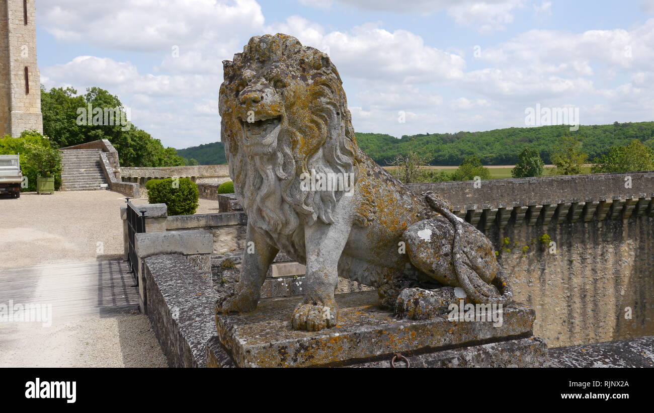 Chateau de Touffou. Bonnes, France Stock Photo - Alamy