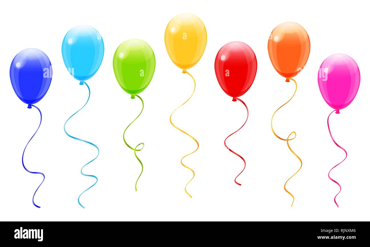 Colorful balloons vector Stock Vector Image & Art - Alamy