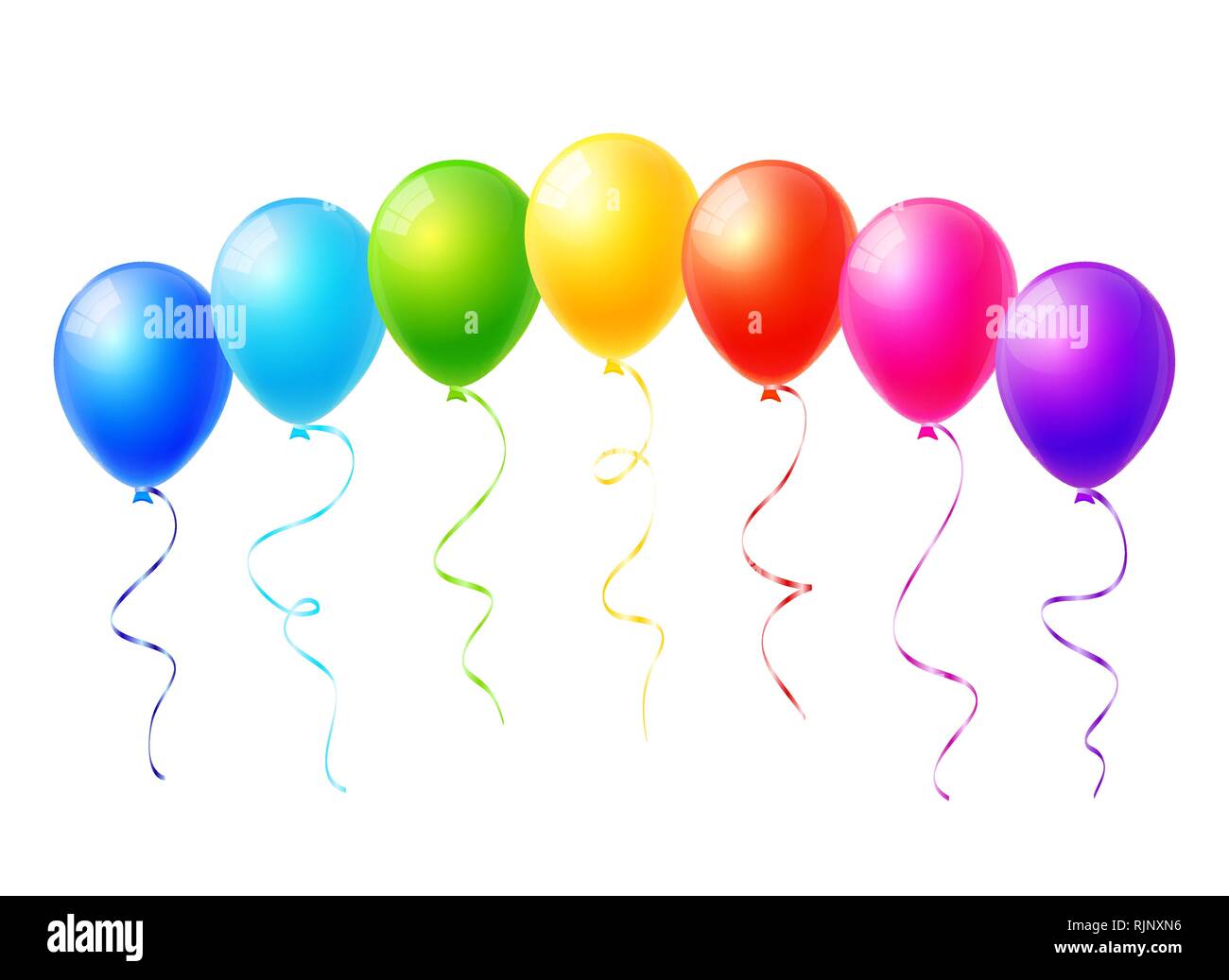 Colorful balloons vector Stock Vector Image & Art - Alamy