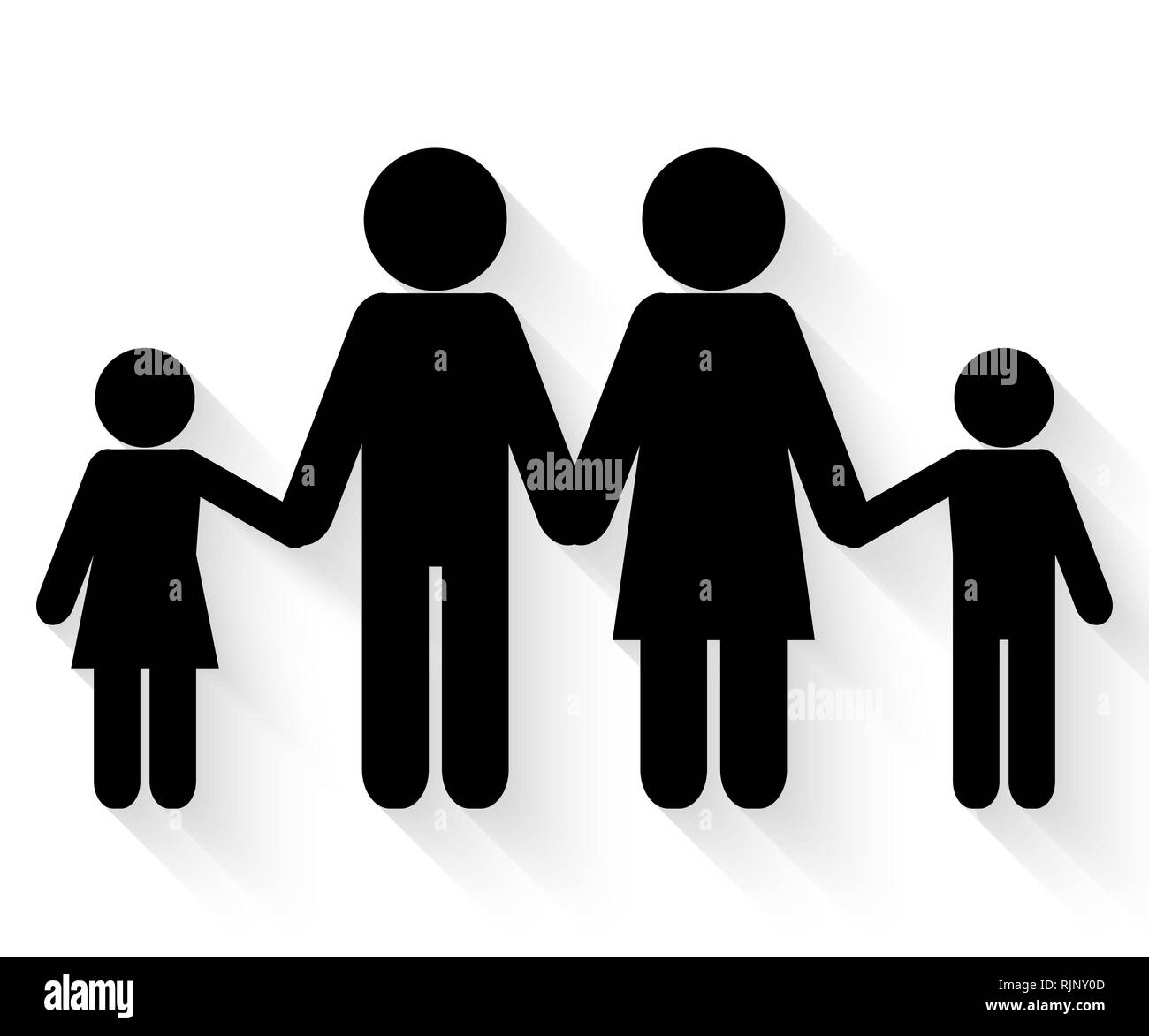 Family icon vector Stock Vector Image & Art - Alamy