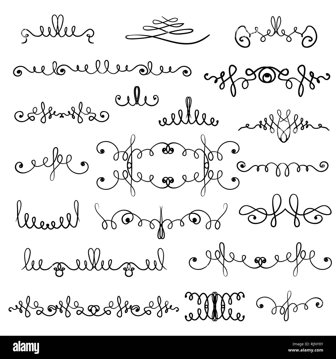 Vector swirls Cut Out Stock Images & Pictures - Alamy