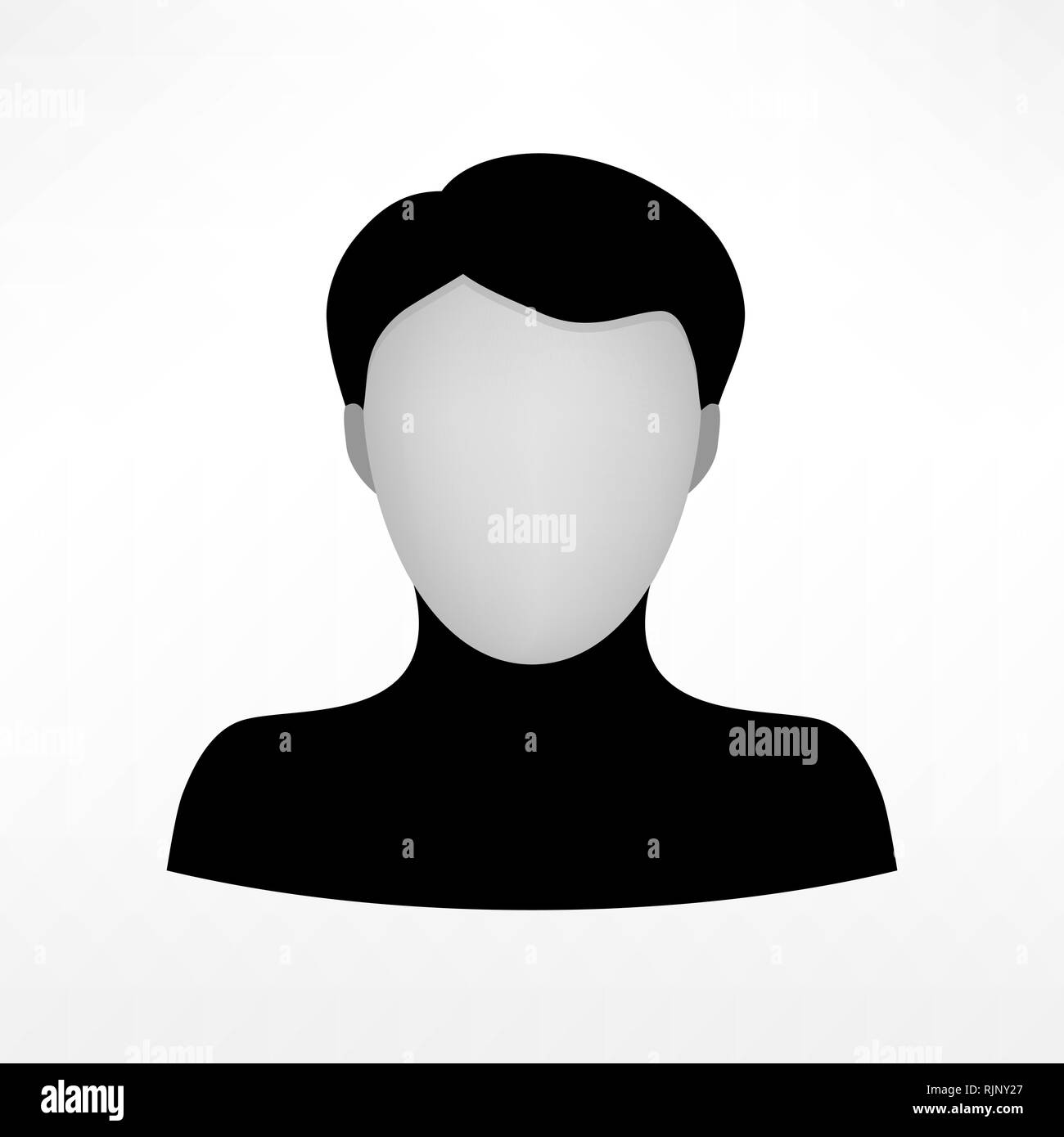 Avatar man person vector Black and White Stock Photos & Images - Alamy