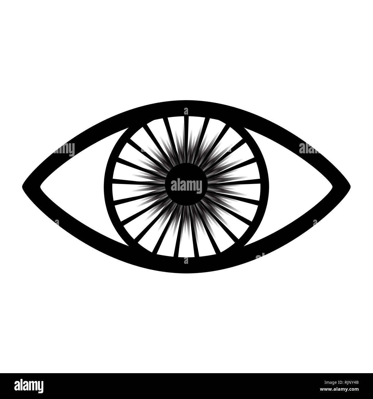 Eye icon vector vectors hi-res stock photography and images - Alamy