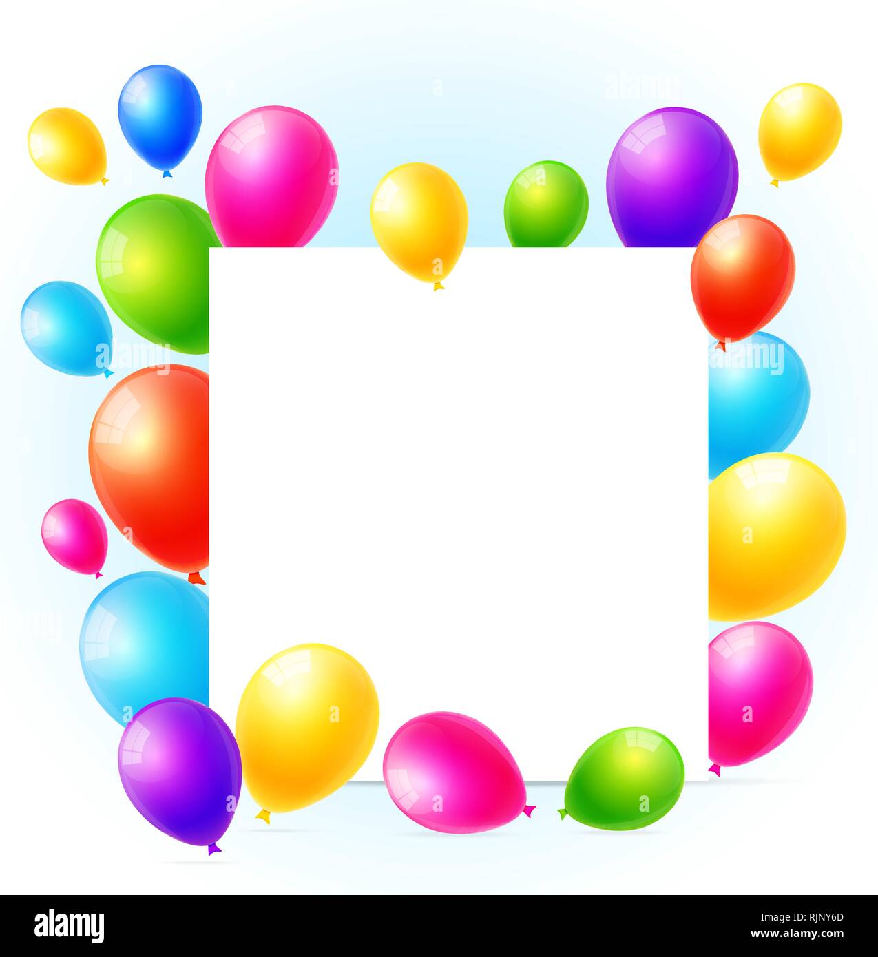 celebration background vector with colorful balloons Stock Vector Image ...