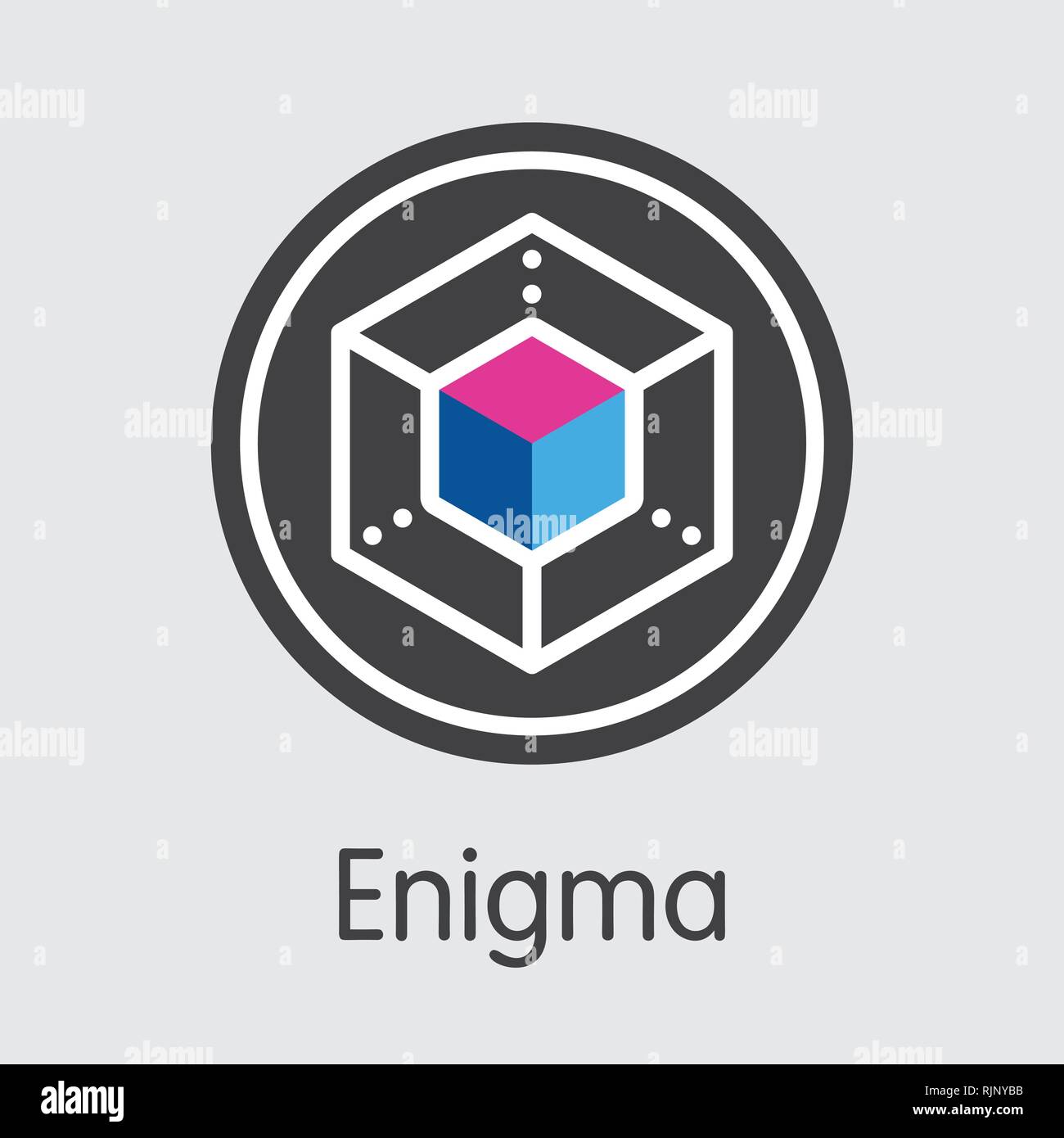 ENG - Enigma. The Logo of Virtual Currency or Market Emblem Stock ...