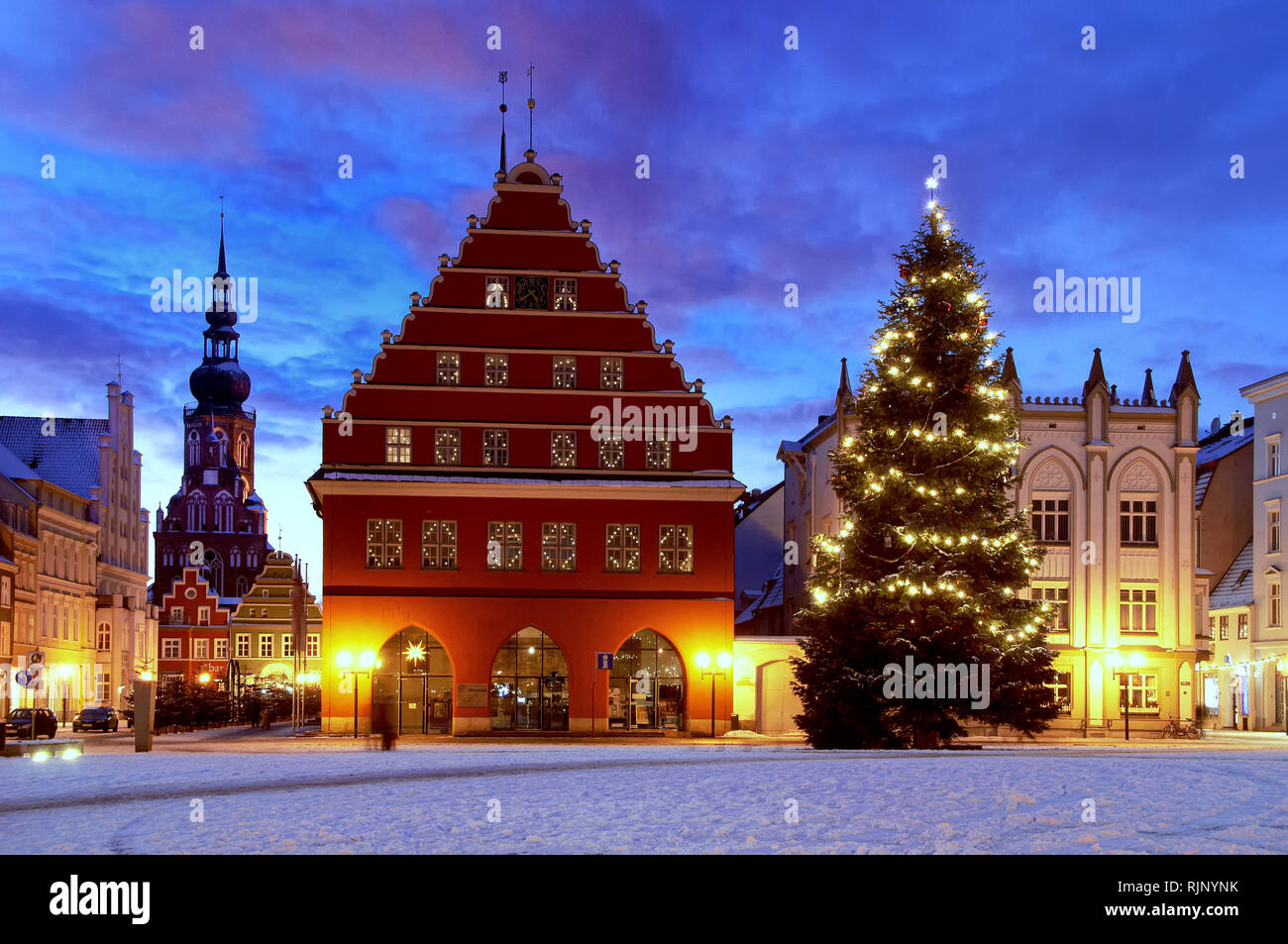 Christmas market on university hi-res stock photography and images - Alamy