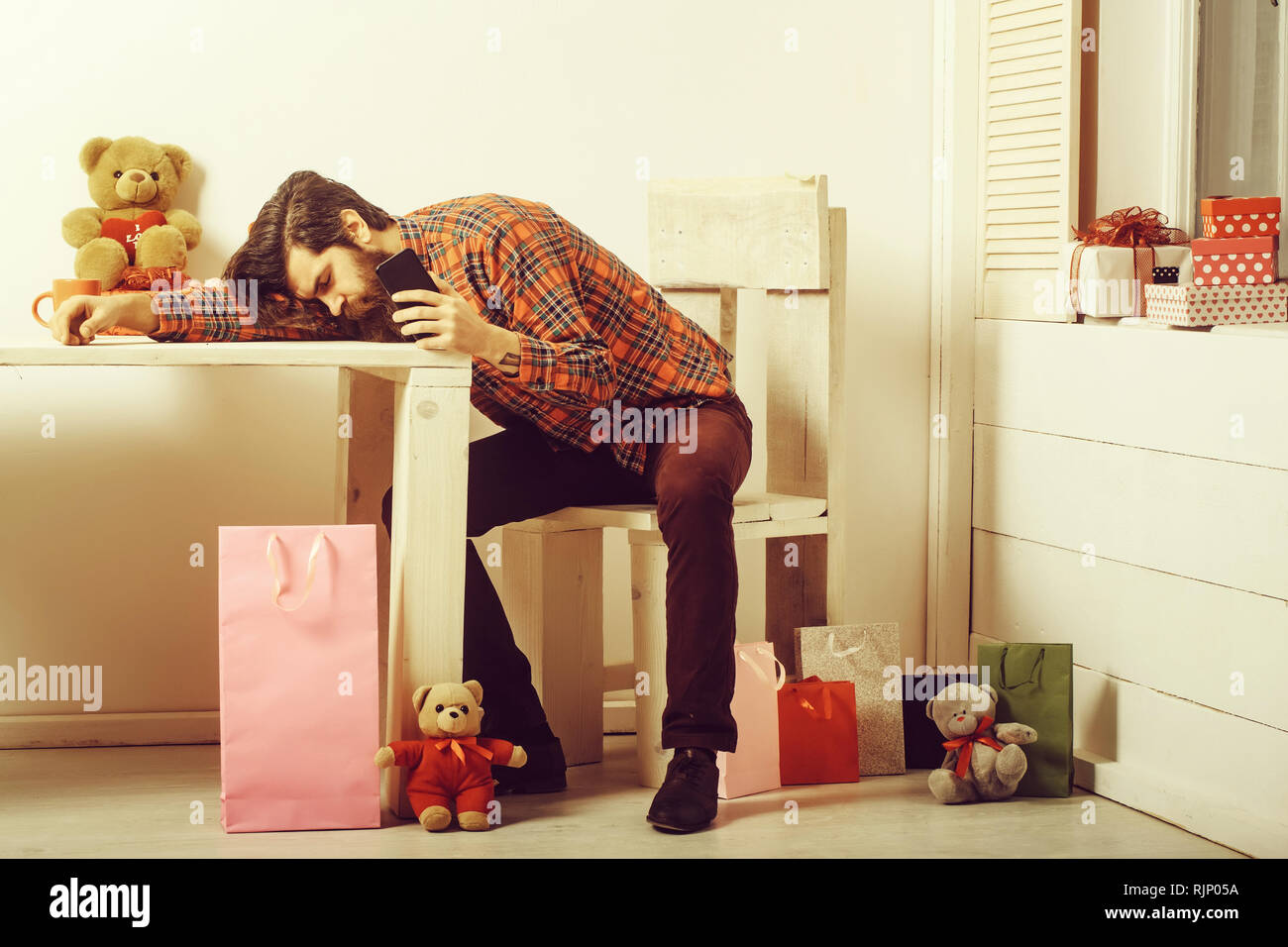 Man Resting Head On Table High Resolution Stock Photography and Images ...