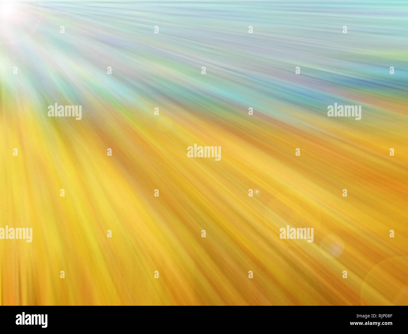 Abstract modern background. A ray of sunshine on a yellow-blue ...