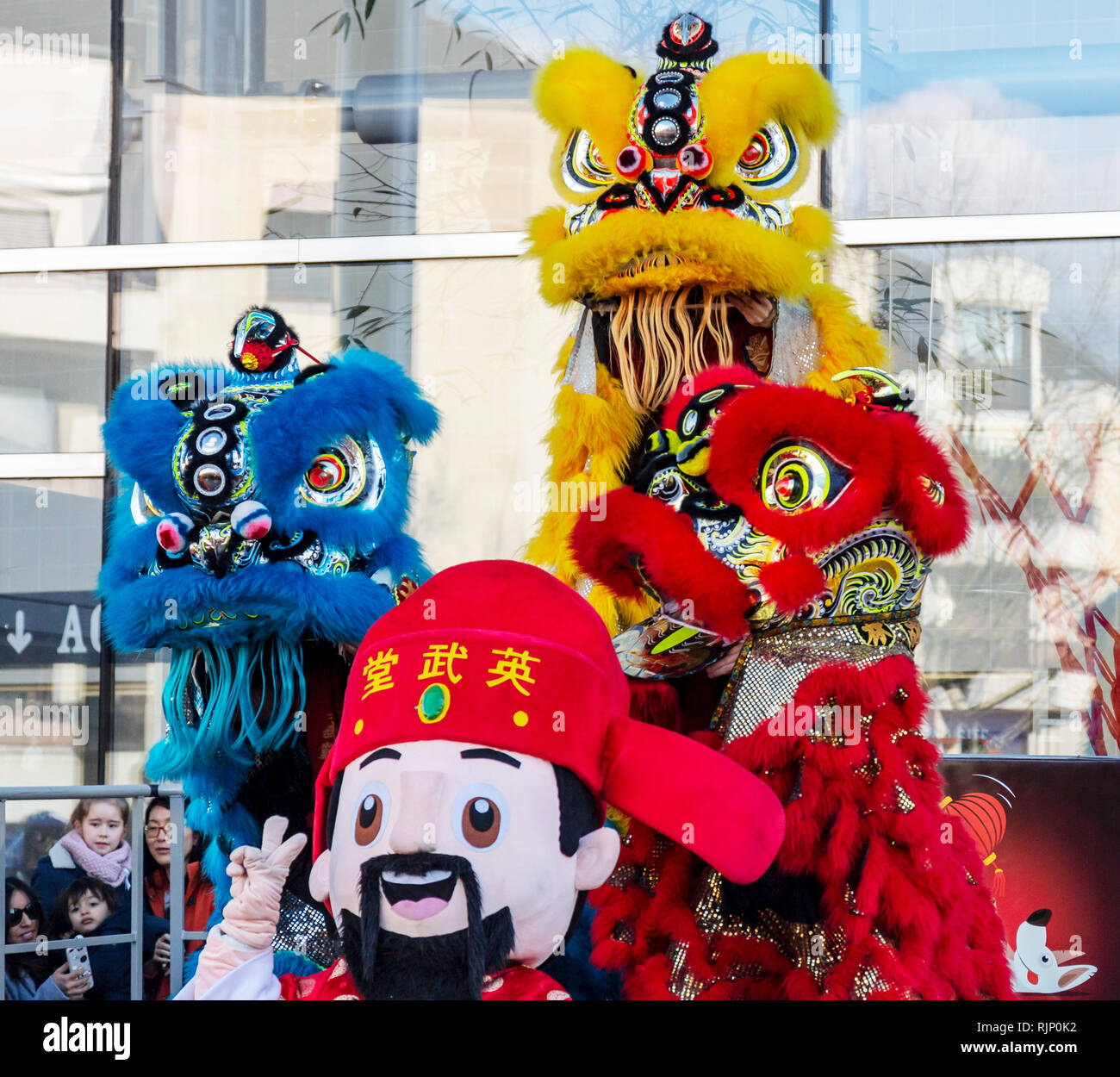 Noisy-le-Grand, France - February 18,2018: The Chinese traditional ...