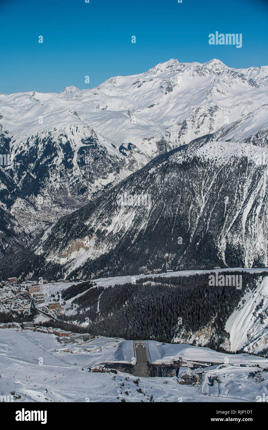 Courchevel airport, france hi-res stock photography and images - Alamy