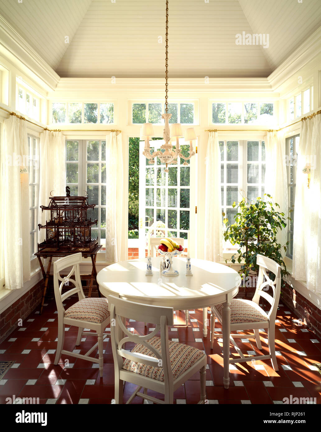 Traditional dining room dining rooms monochromatic hi-res stock ...