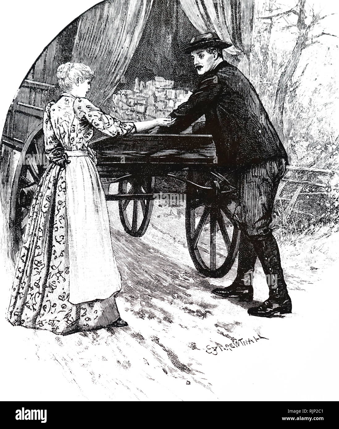 19th century salesman hi-res stock photography and images - Alamy