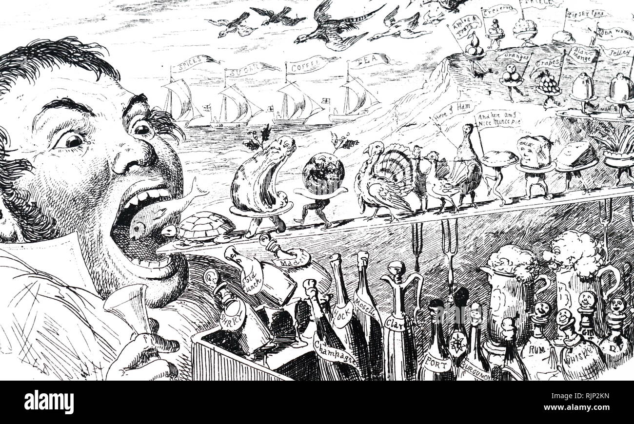 A cartoon for the month of December from George Cruikshank's Comic ...