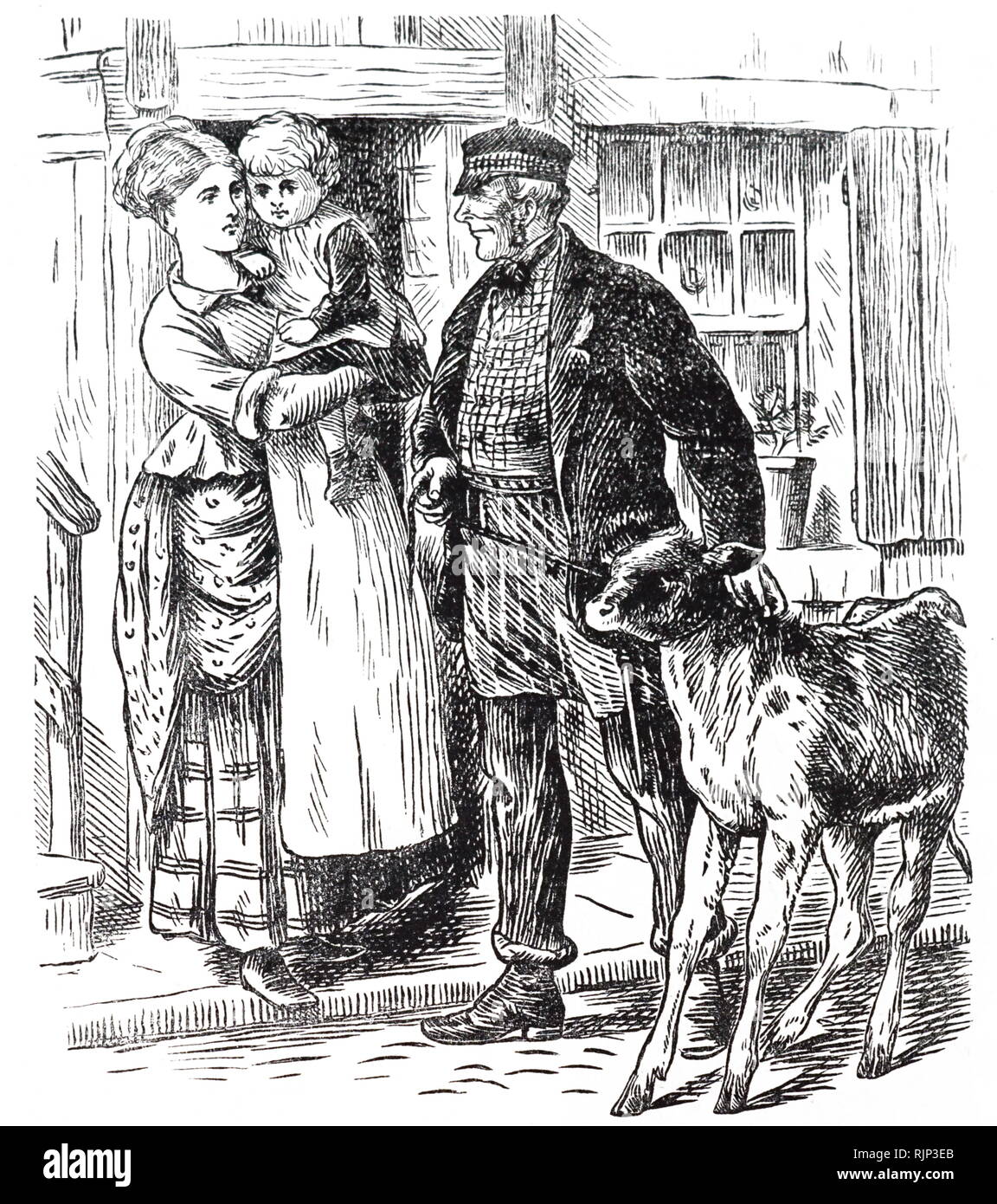 Butcher cartoon hi-res stock photography and images - Alamy