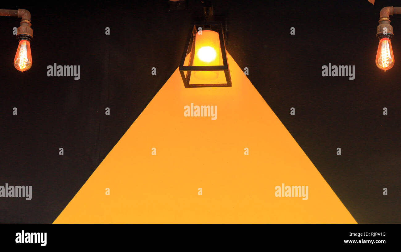 Modern cafe lantern Stock Photo - Alamy