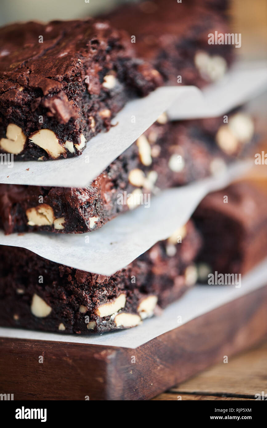 Brownies stack hi-res stock photography and images - Alamy