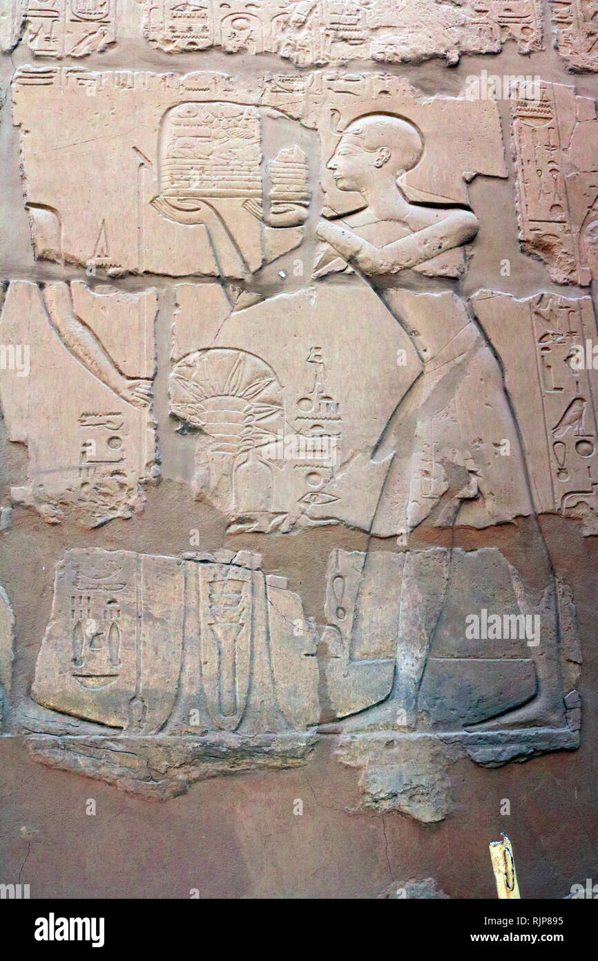 A photograph taken of the Festival Hall of Thutmose III (Akh-menu) is ...