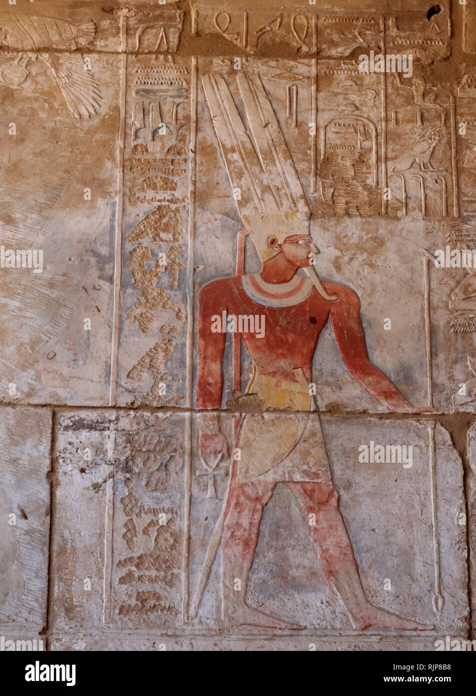 A photograph taken of the Festival Hall of Thutmose III (Akh-menu) is ...