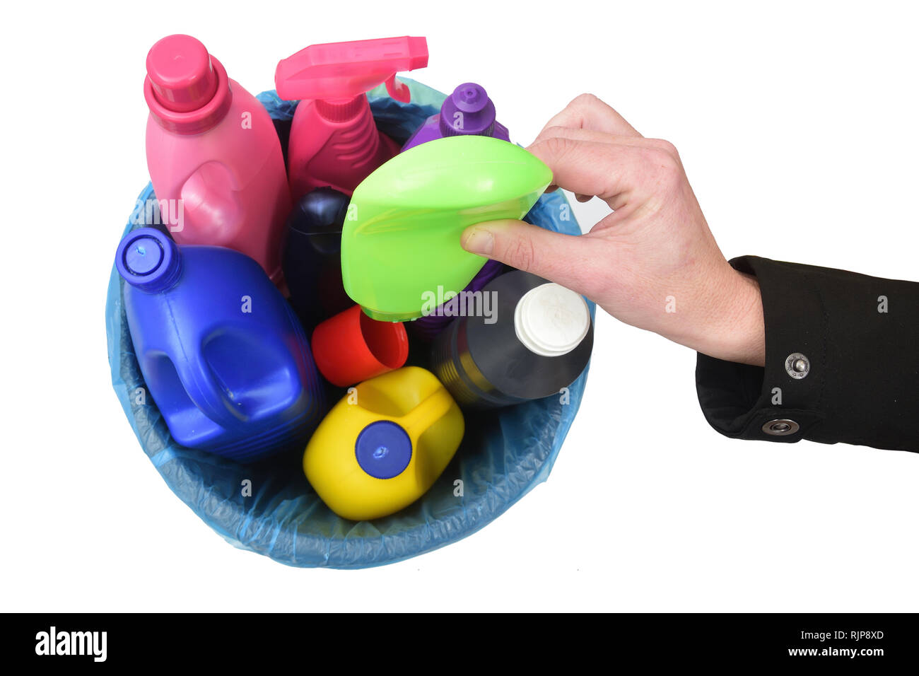 Closeup view people put plastic hi-res stock photography and images - Alamy