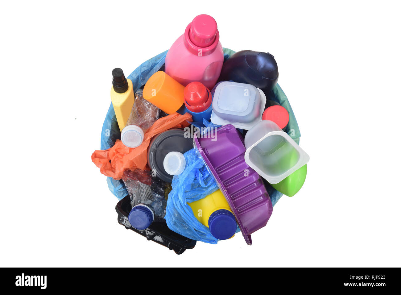 Pieces of plastic waste Cut Out Stock Images & Pictures - Alamy