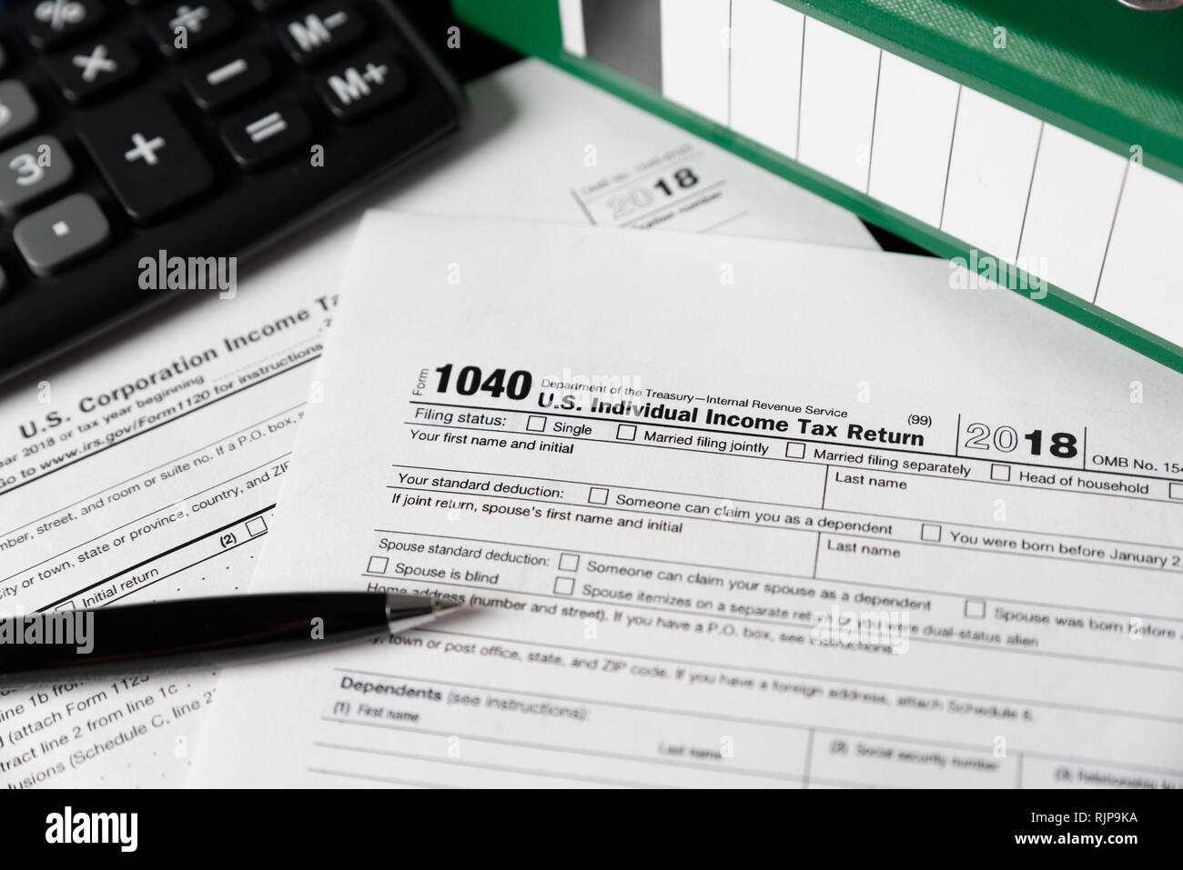 Tax return 2018 hi-res stock photography and images - Alamy