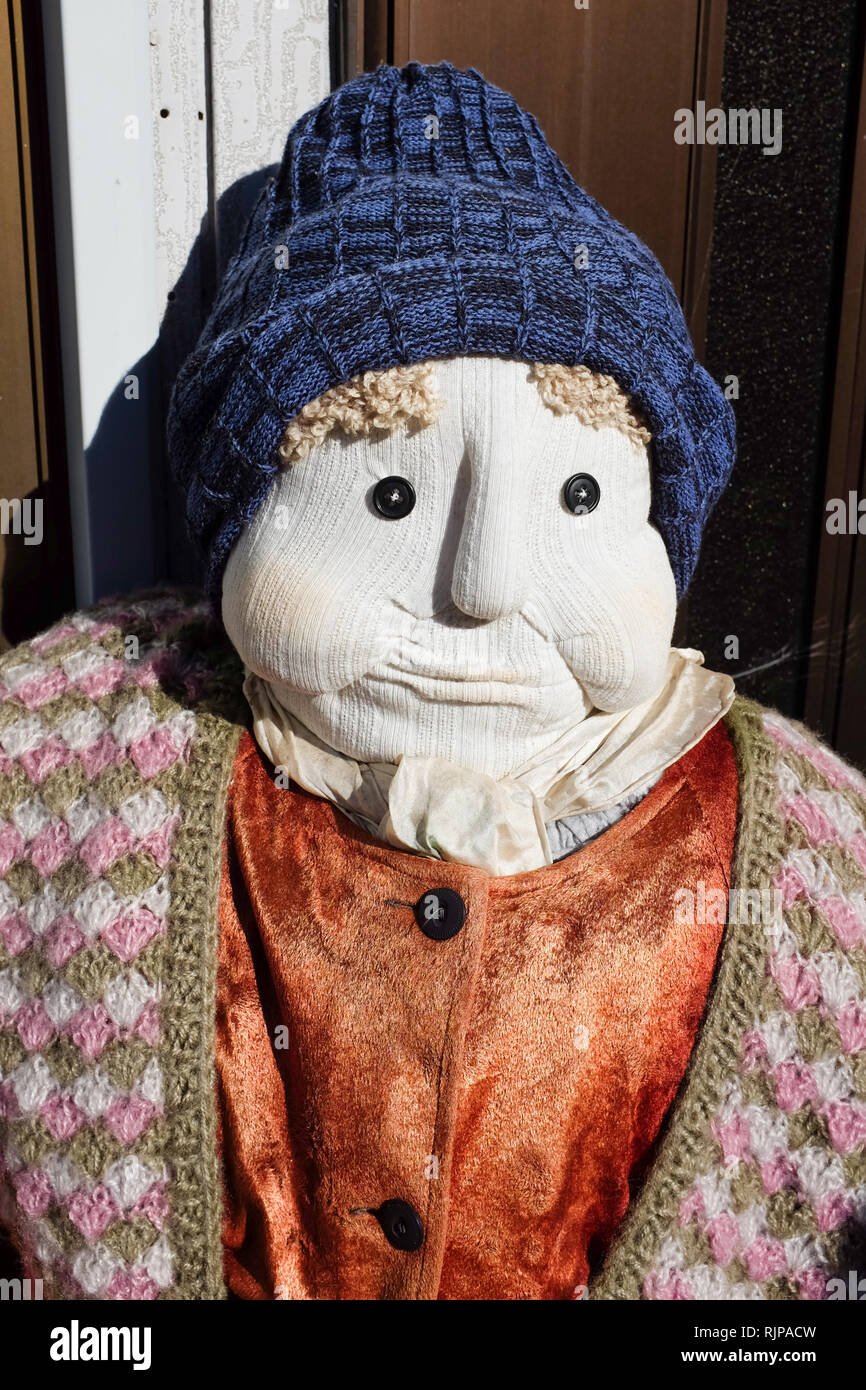 Life-size dolls in Nagoro Village in Shikoku, Japan. Made as part of an ...