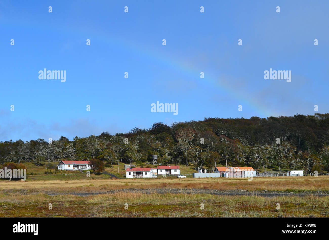 Karukinka natural reserve administration buildings and park rangers ...