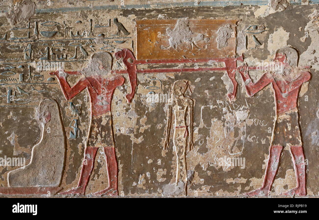 18th Dynasty tomb of Paheri, at Elkab,south of Thebes, Egypt. dating ...
