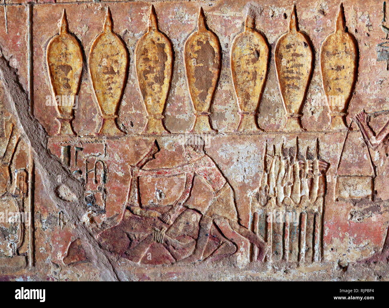 18th Dynasty tomb of Paheri, at Elkab,south of Thebes, Egypt. dating ...