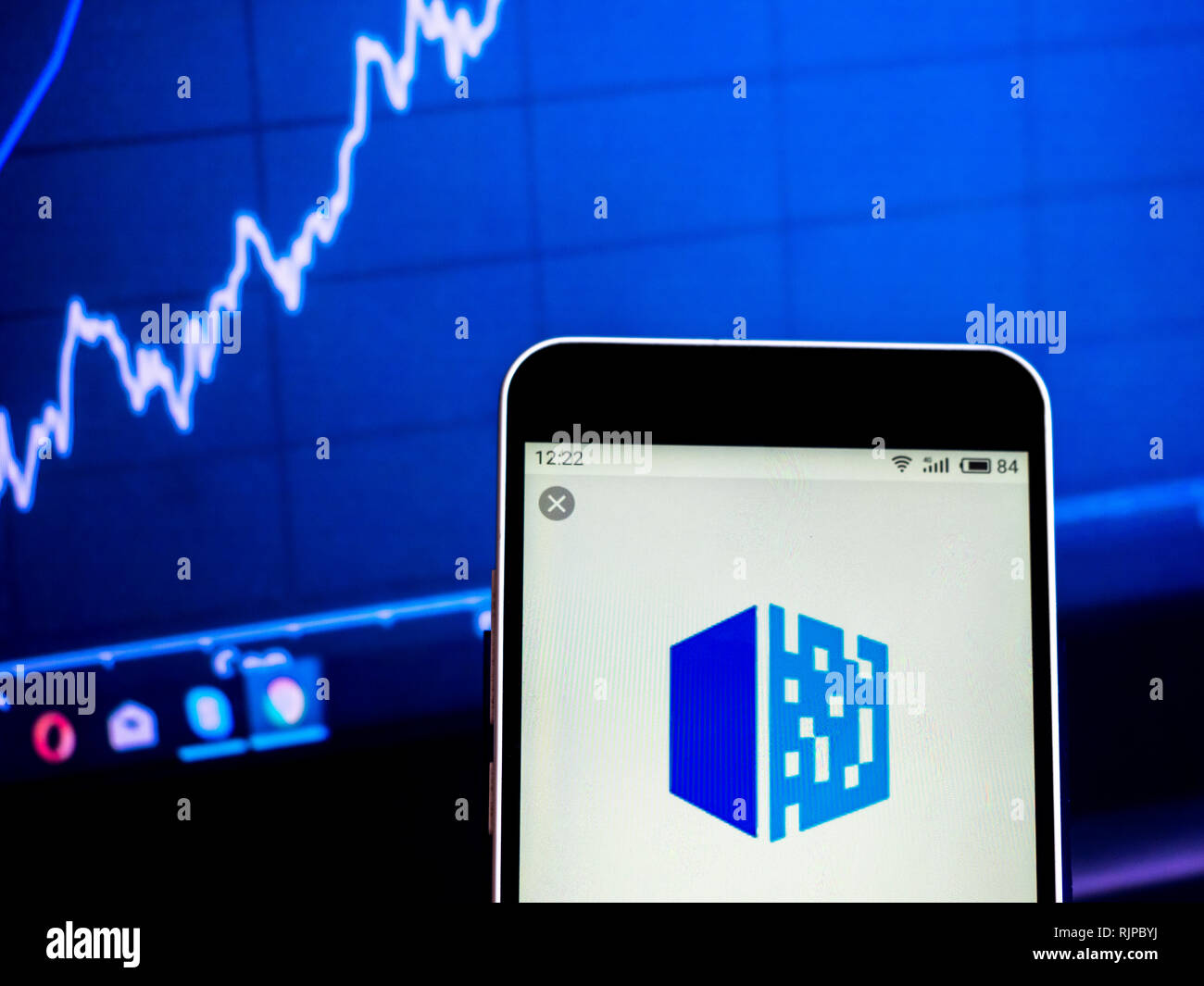 Digital Realty Real estate investment trust company logo seen displayed ...