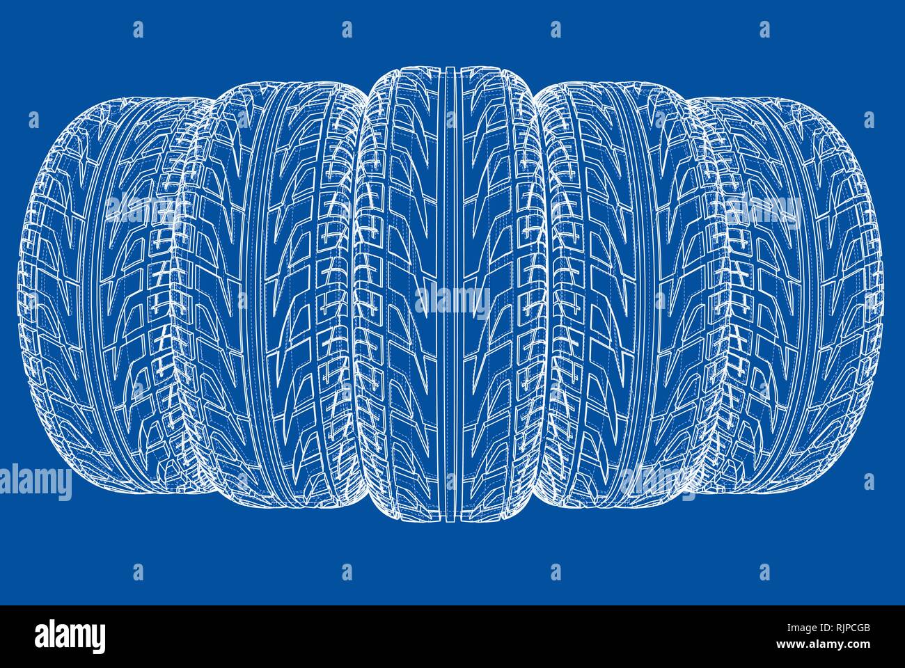 Car tires concept. Vector rendering of 3d Stock Vector Image & Art - Alamy