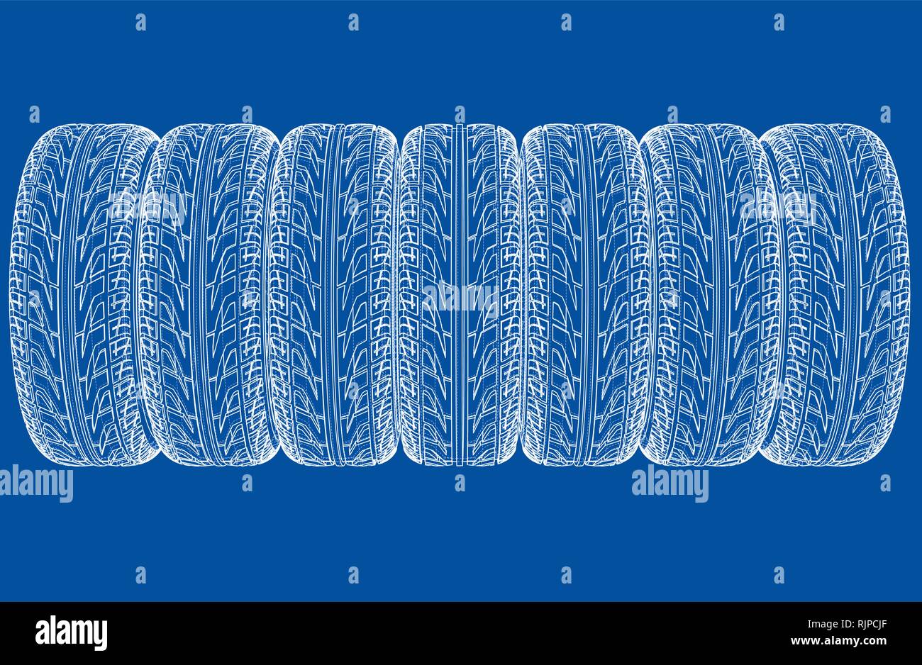 Car tires concept. Vector rendering of 3d Stock Vector Image & Art - Alamy