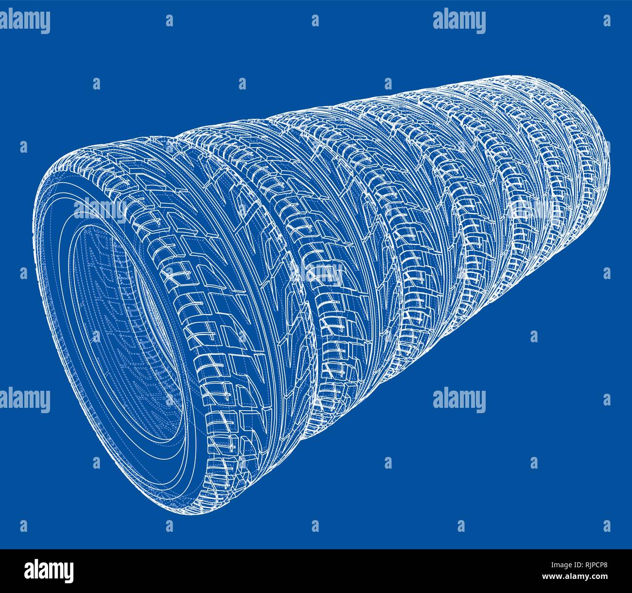 Car tires concept. Vector rendering of 3d Stock Vector Image & Art - Alamy