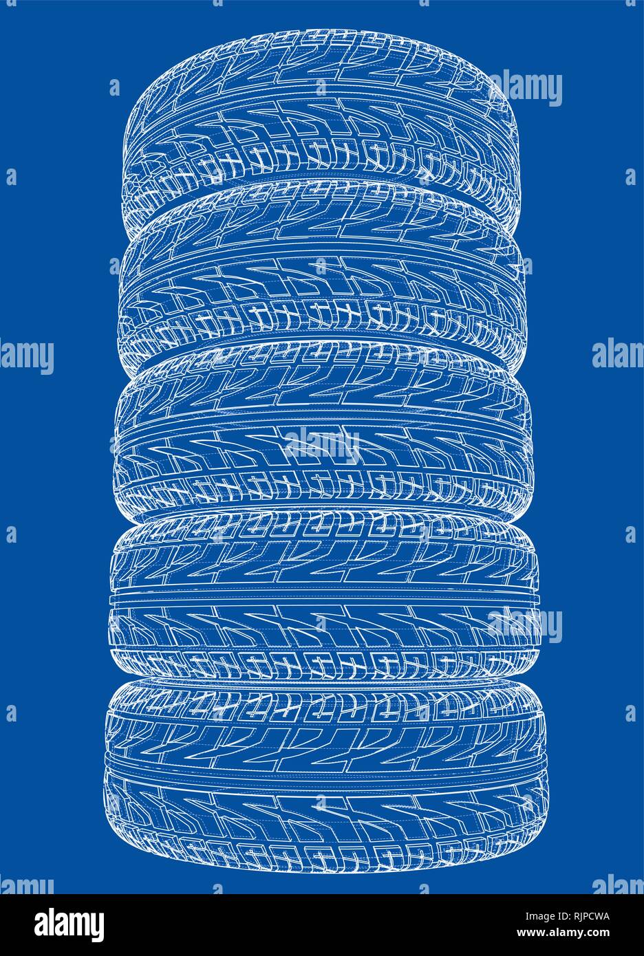 Car tires concept. Vector rendering of 3d Stock Vector Image & Art - Alamy