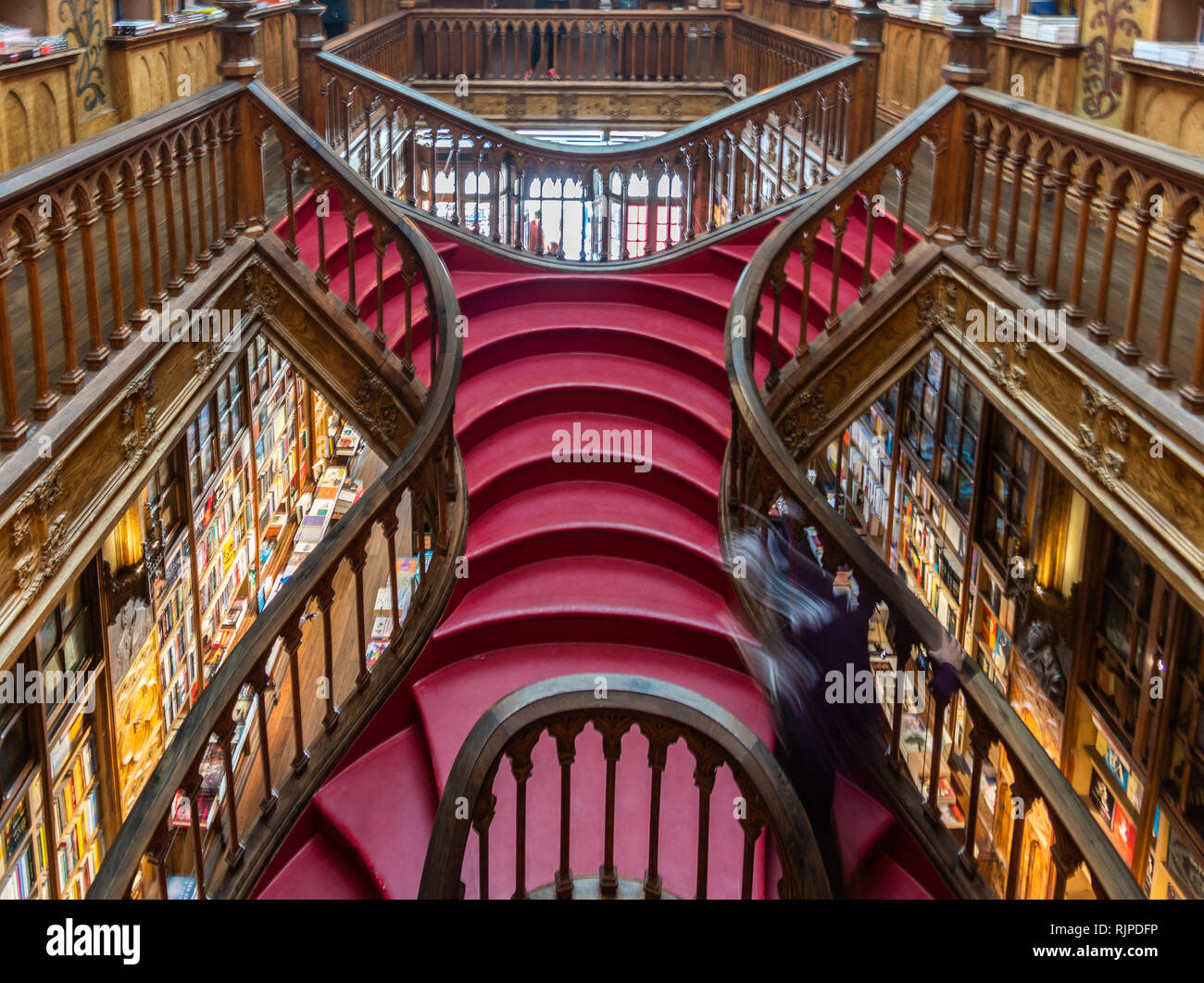 famous lello library in porto Stock Photo - Alamy