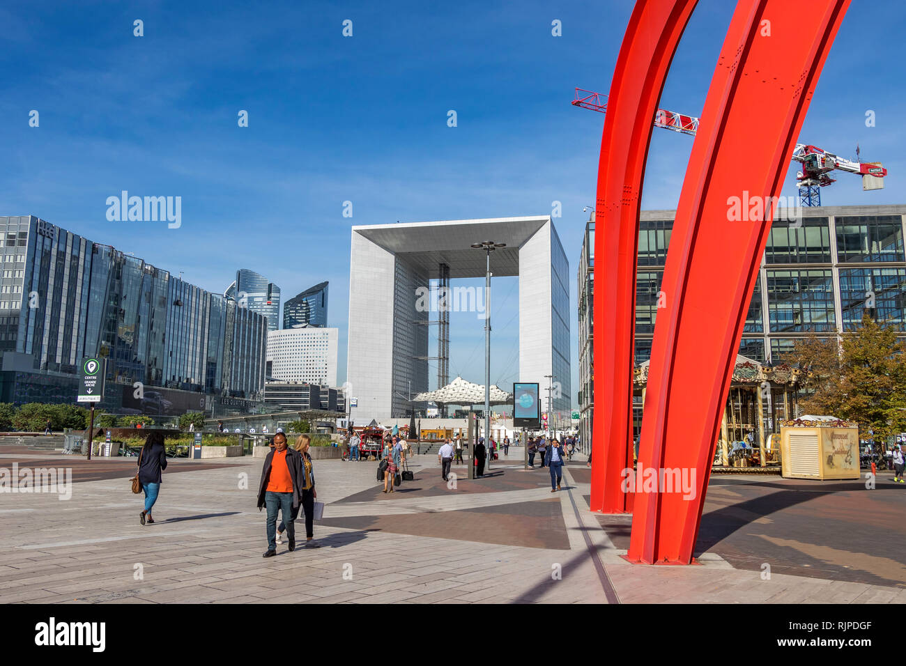 The Grande Arche de la Défense is a modern triumphal arch in La Défense ...