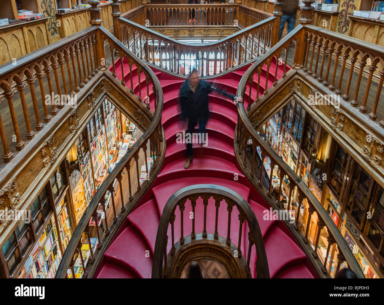 famous lello library in porto Stock Photo - Alamy