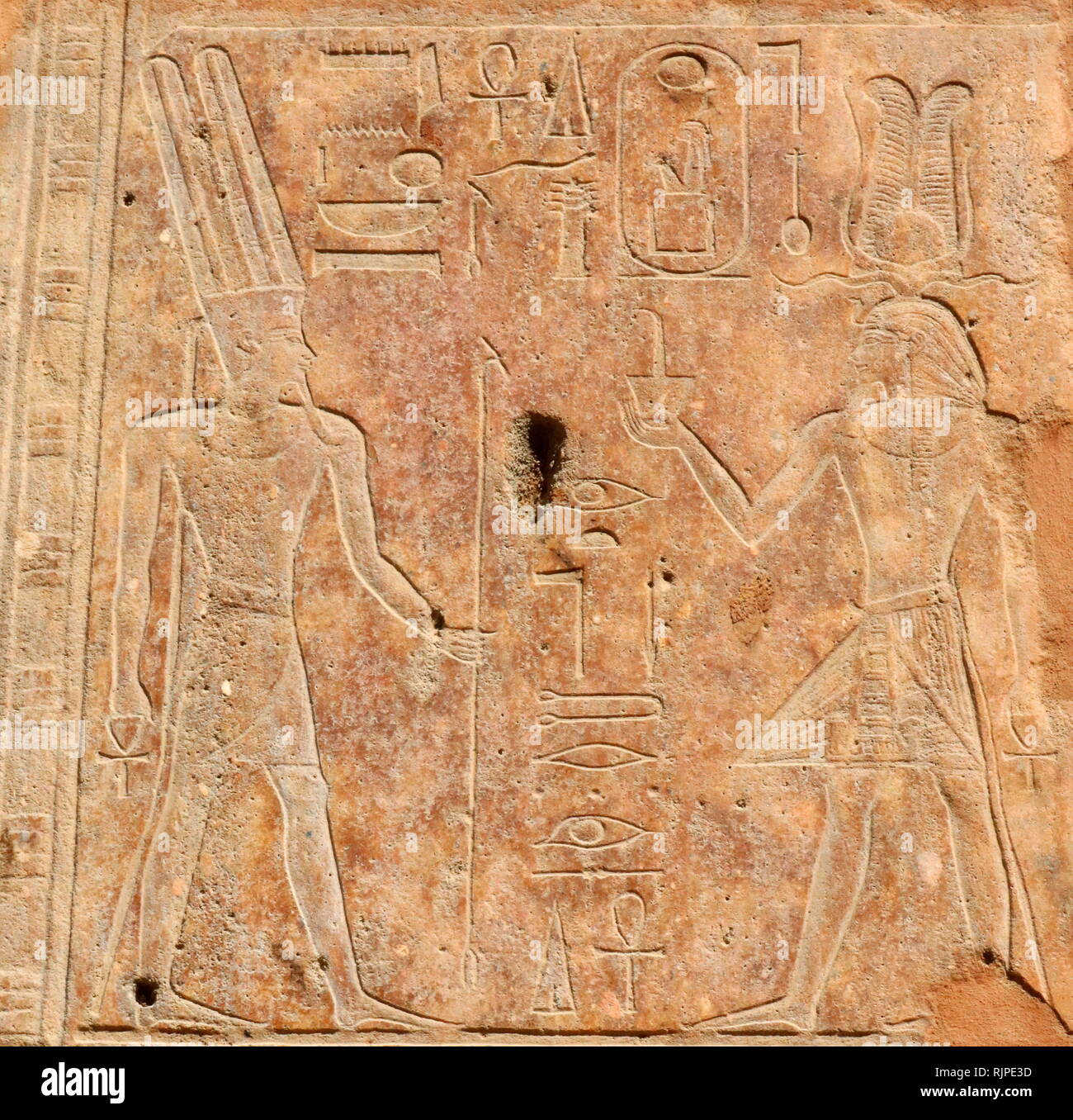 A photograph taken of the Red Chapel of Hatshepsut (the Chapelle Rouge ...