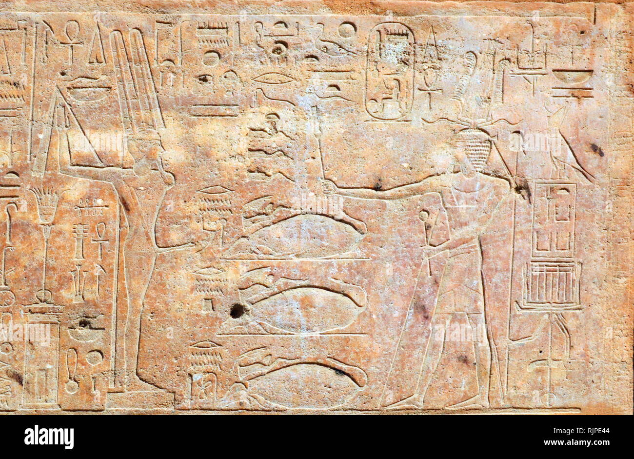 A photograph taken of the Red Chapel of Hatshepsut (the Chapelle Rouge ...