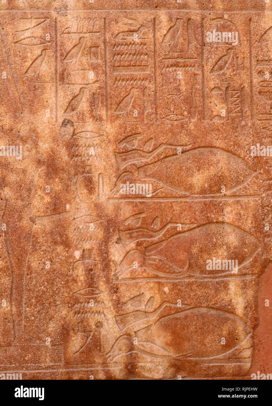 A photograph taken of the Red Chapel of Hatshepsut (the Chapelle Rouge ...