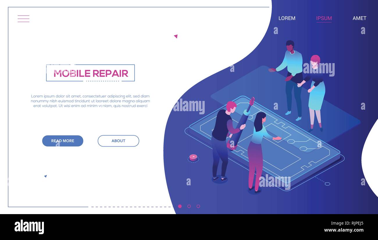 Mobile repair hi-res stock photography and images - Alamy