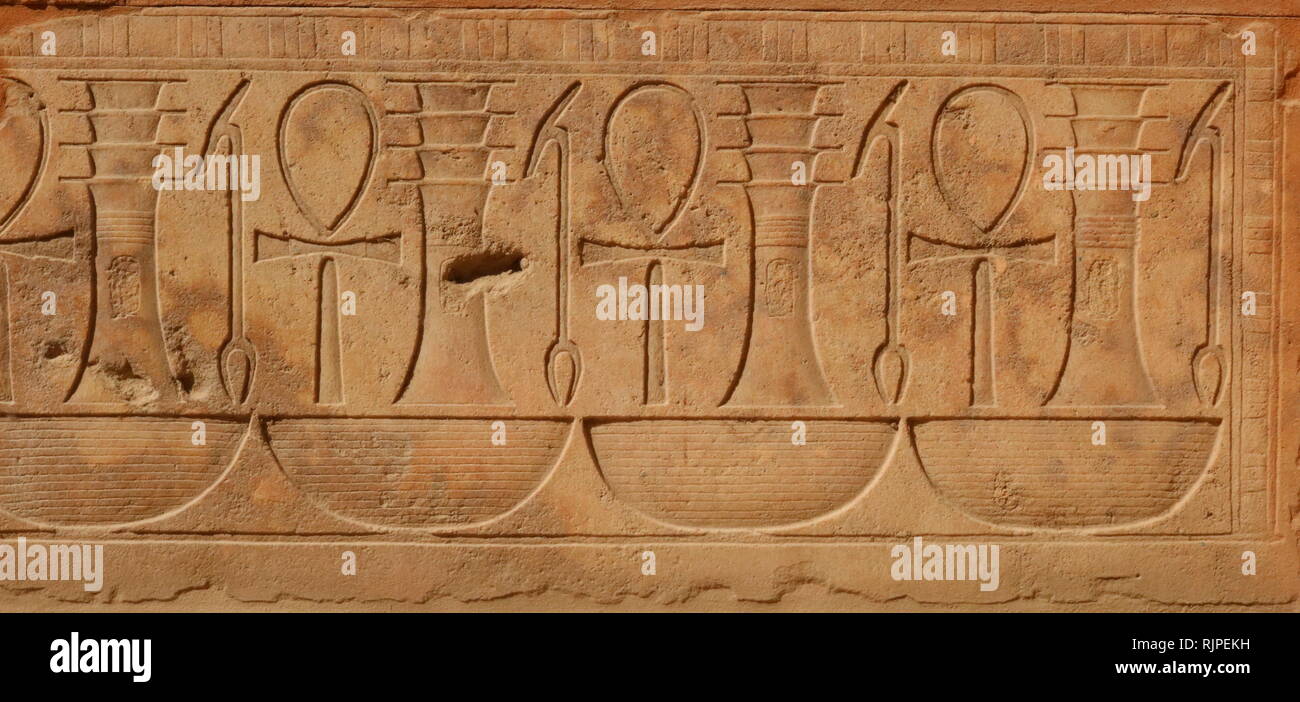 A photograph taken of the Red Chapel of Hatshepsut (the Chapelle Rouge ...