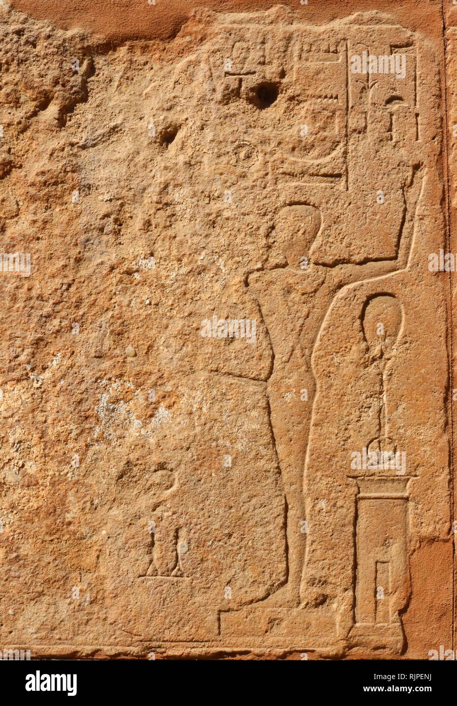 A photograph taken of the Red Chapel of Hatshepsut (the Chapelle Rouge ...
